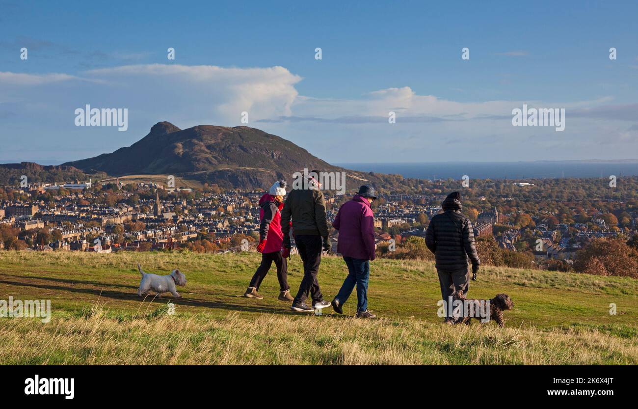 Edinburgh south side, Scotland, UK. 16th October 2022. Wind WSW 29 km/h ...