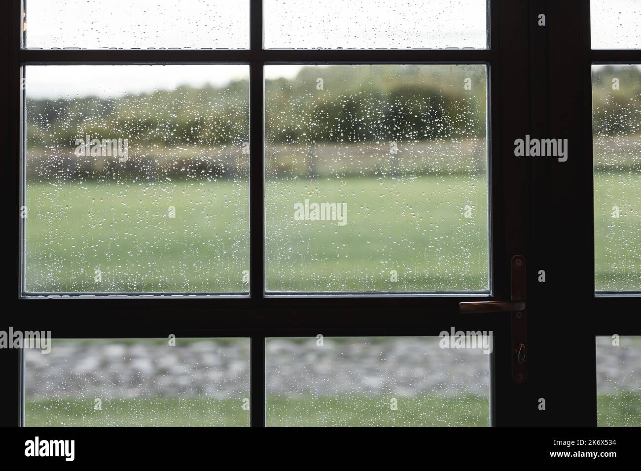 water drop on window. rain drops on glass Stock Photo - Alamy