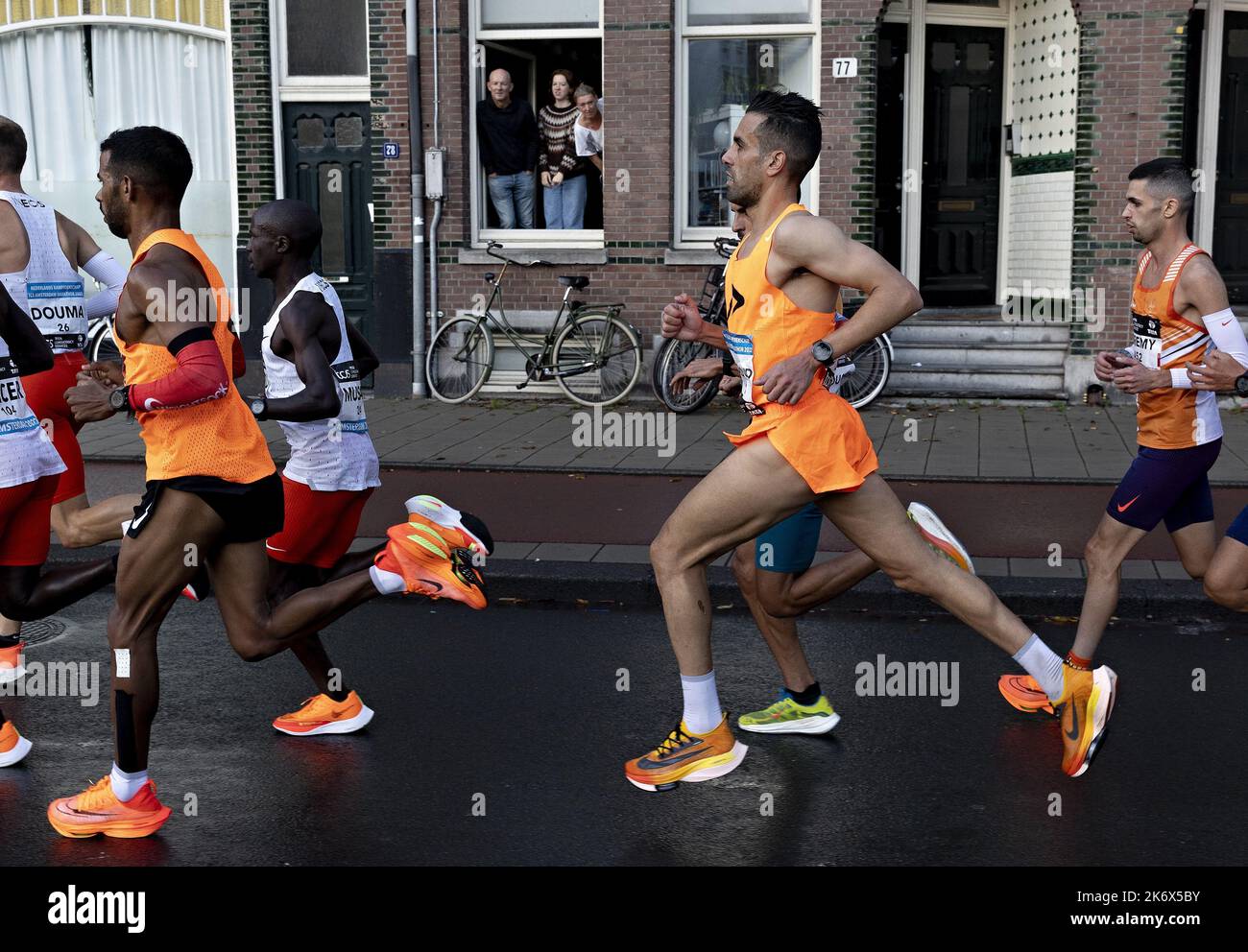 AMSTERDAM - Khalid Choukoud (front right), the later Dutch champion ...