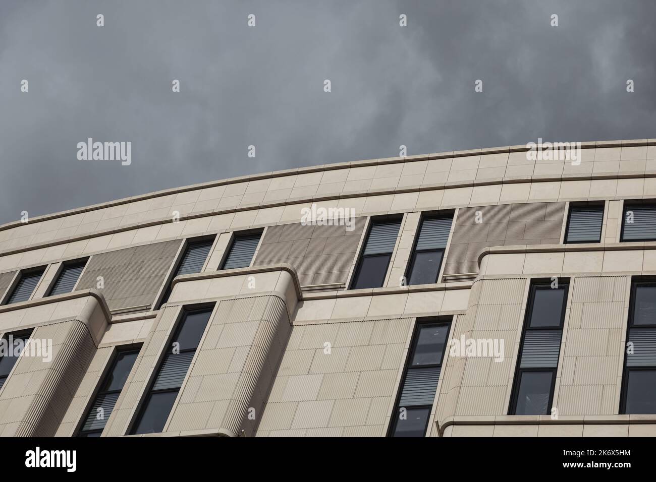 Modern apartment building. stylish living block of flats Stock Photo ...