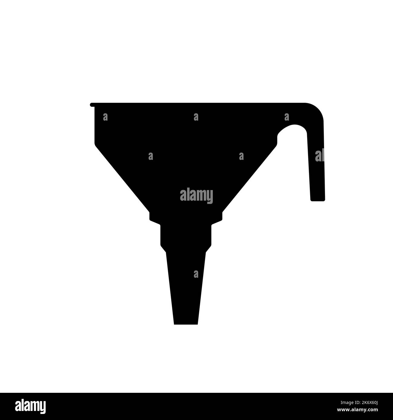 Funnel icon. Funnel for gasoline and other liquids. Car watering can ...