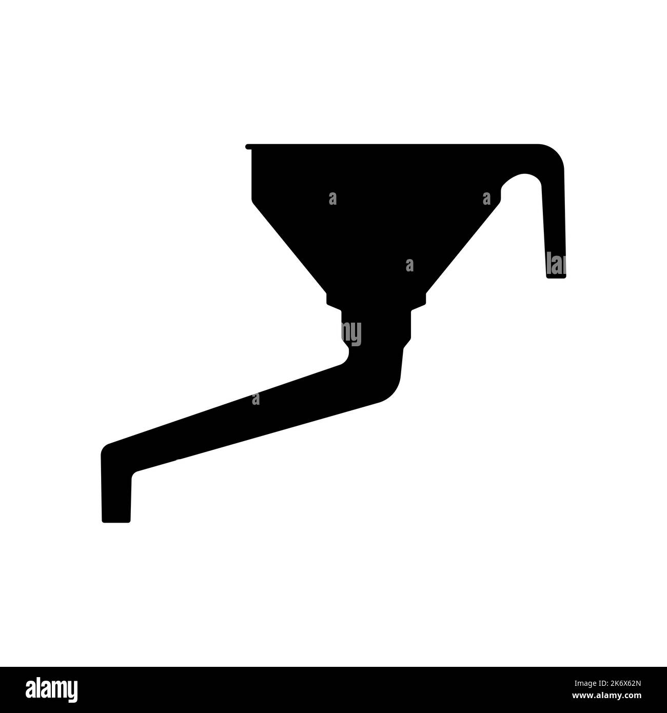 Funnel icon. Funnel for gasoline and other liquids. Car watering can ...