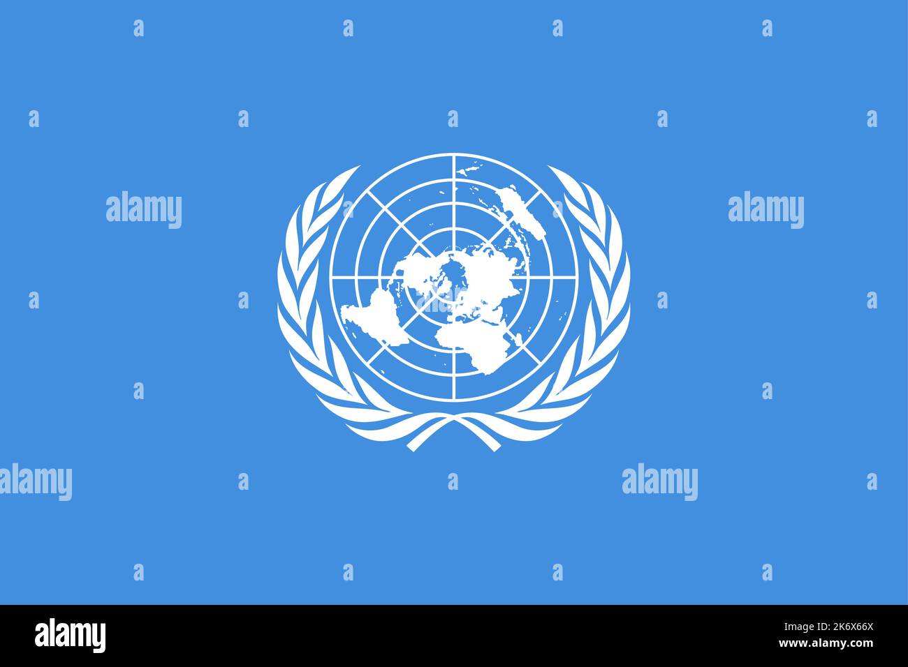 Flag of United Nations (UN), international territory, white UN emblem ... Flag of United Nations (UN), international territory, white UN emblem ...