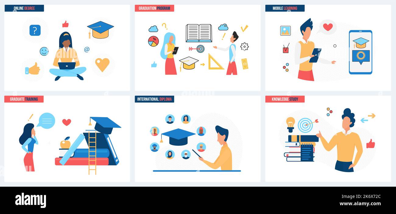 Mobile app class students Stock Vector Images - Alamy