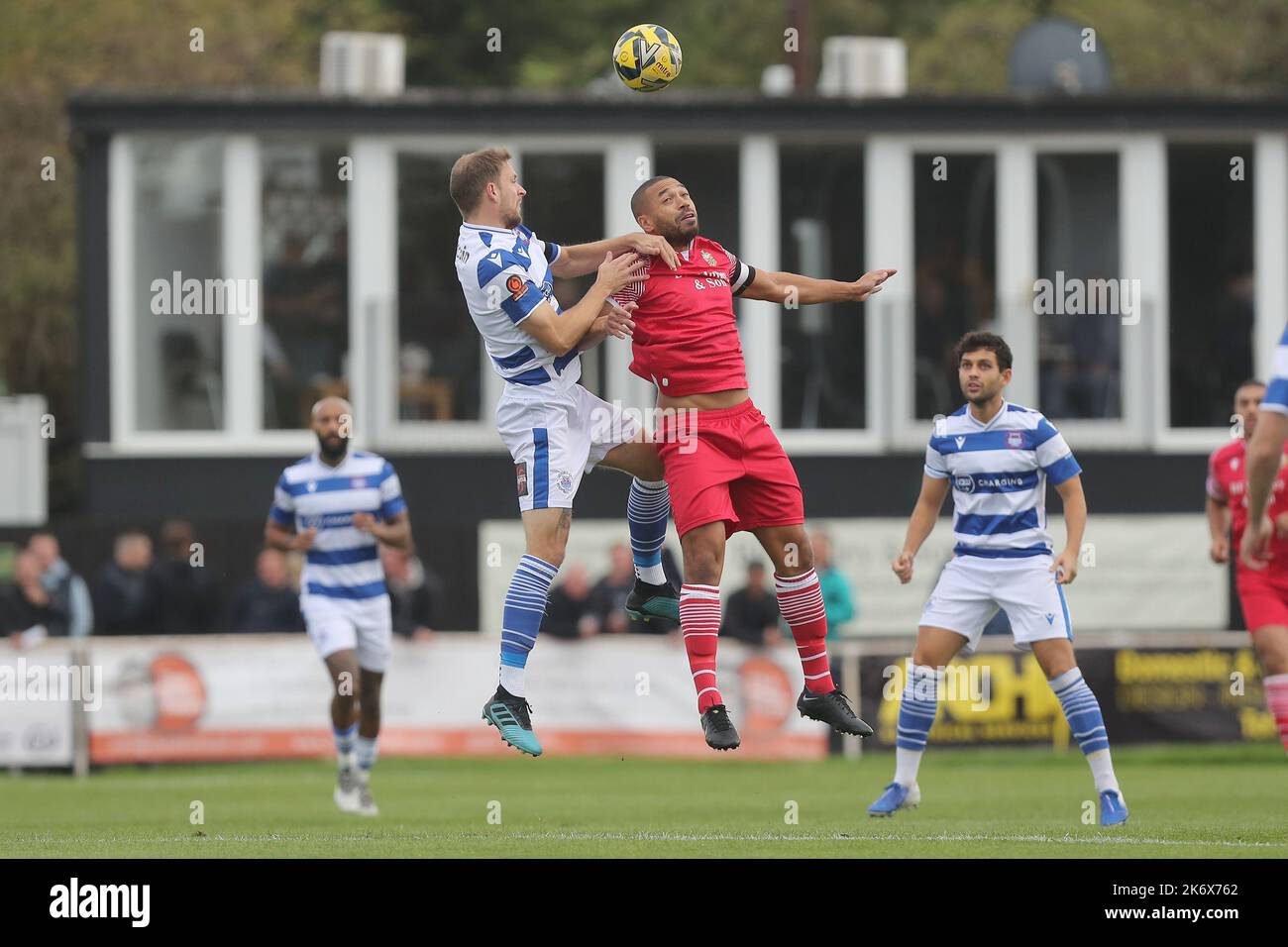 Reece Fleet of Oxford City and Lewwis Spence of Hornchurch during ...