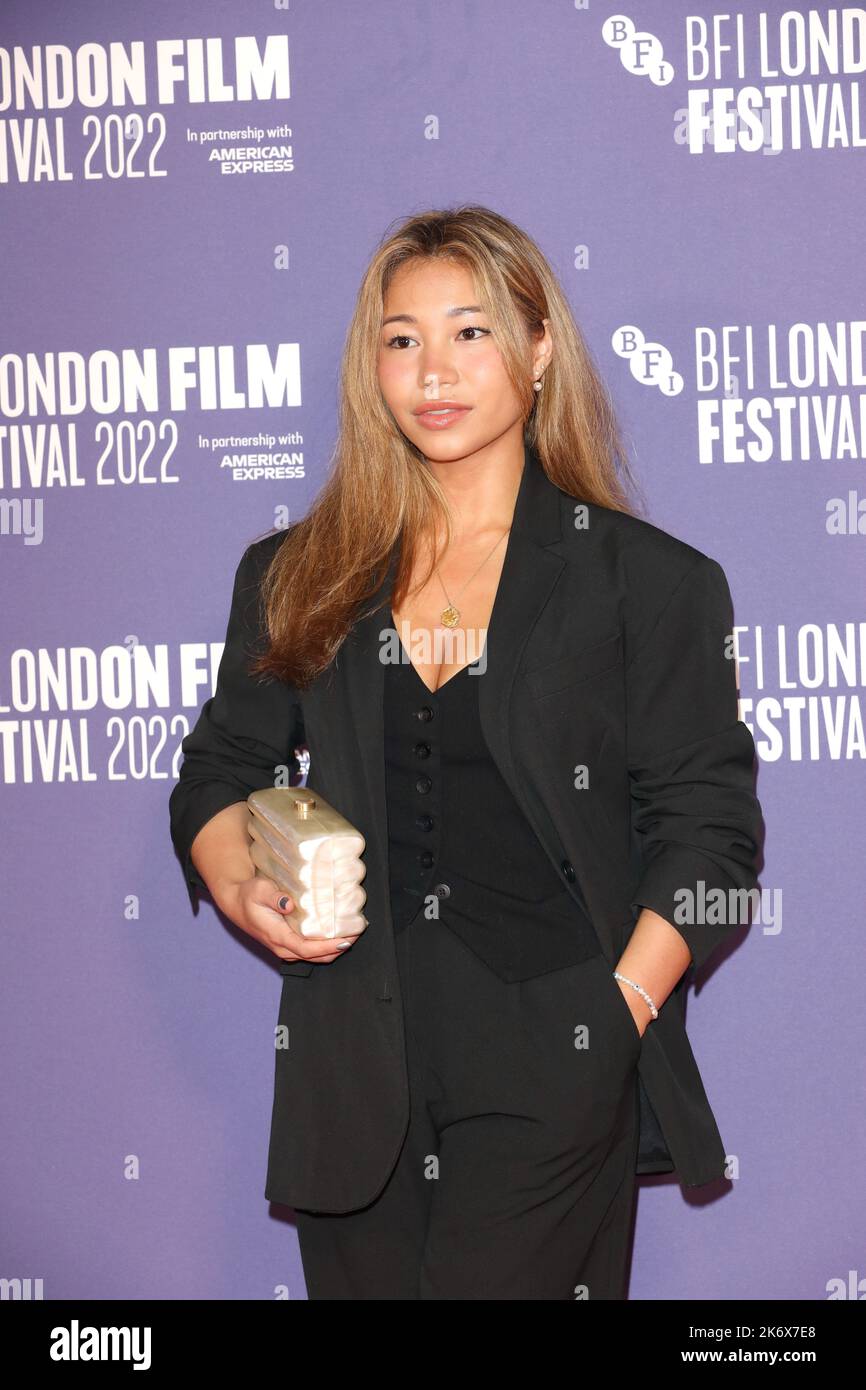 Tamsin Amy attends "Decision to Leave" film premiere at the 2022 BFI ...