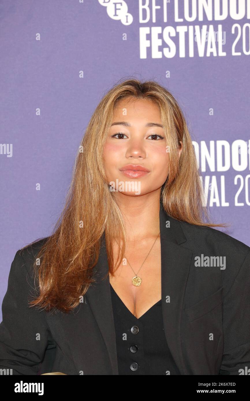 Tamsin Amy attends "Decision to Leave" film premiere at the 2022 BFI ...