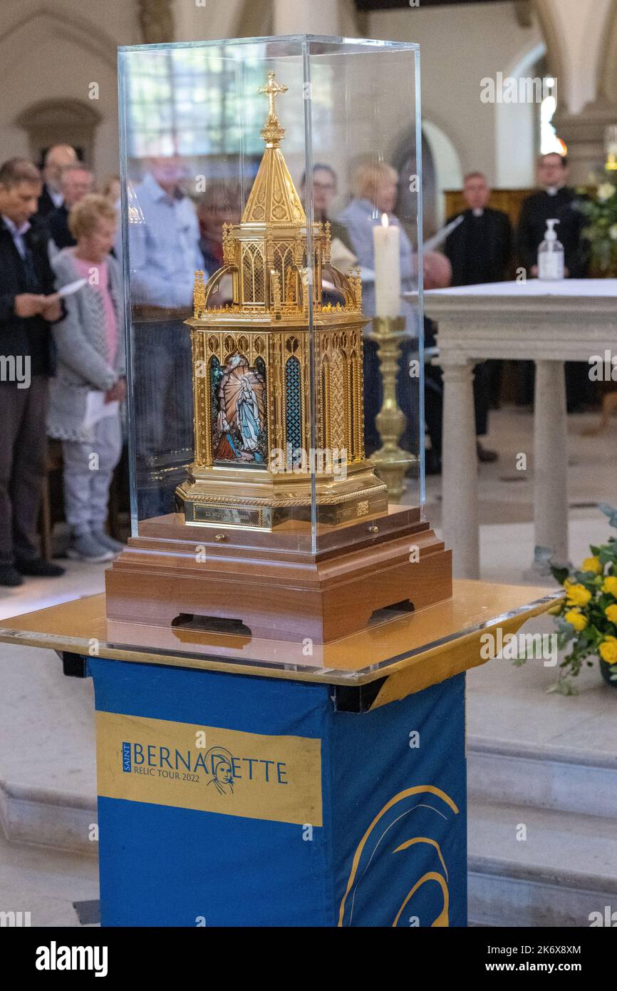 Brentwood Essex 16th Oct 2022 VISIT OF RELICS OF ST BERNADETTE of ...