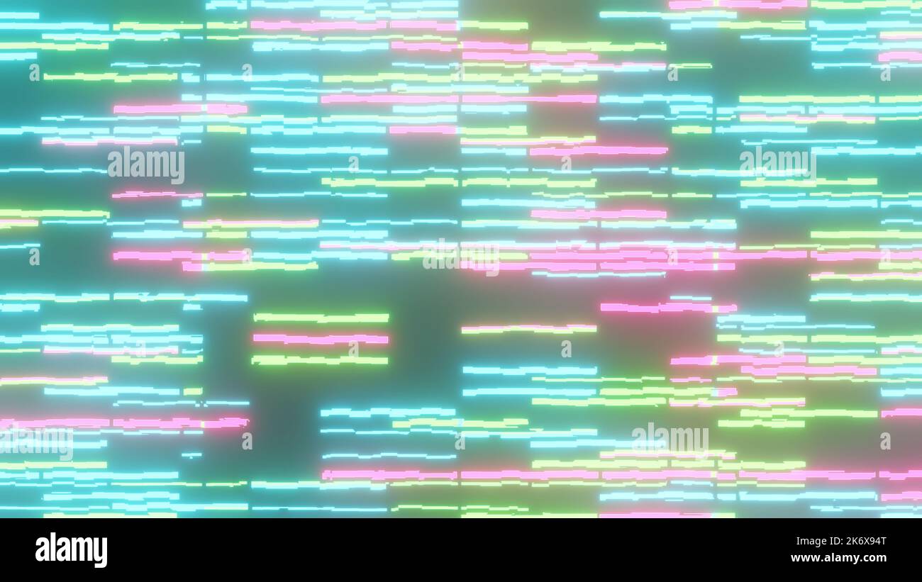 3d render retro glitch effect Stock Photo - Alamy