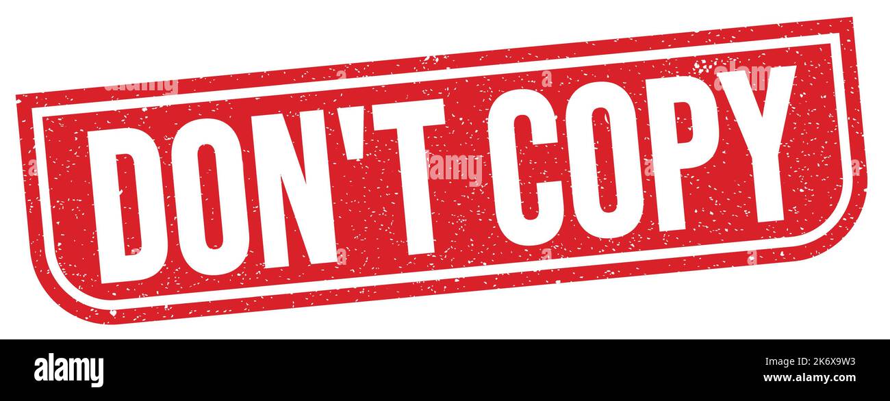 Dont copy stamp hi-res stock photography and images - Alamy