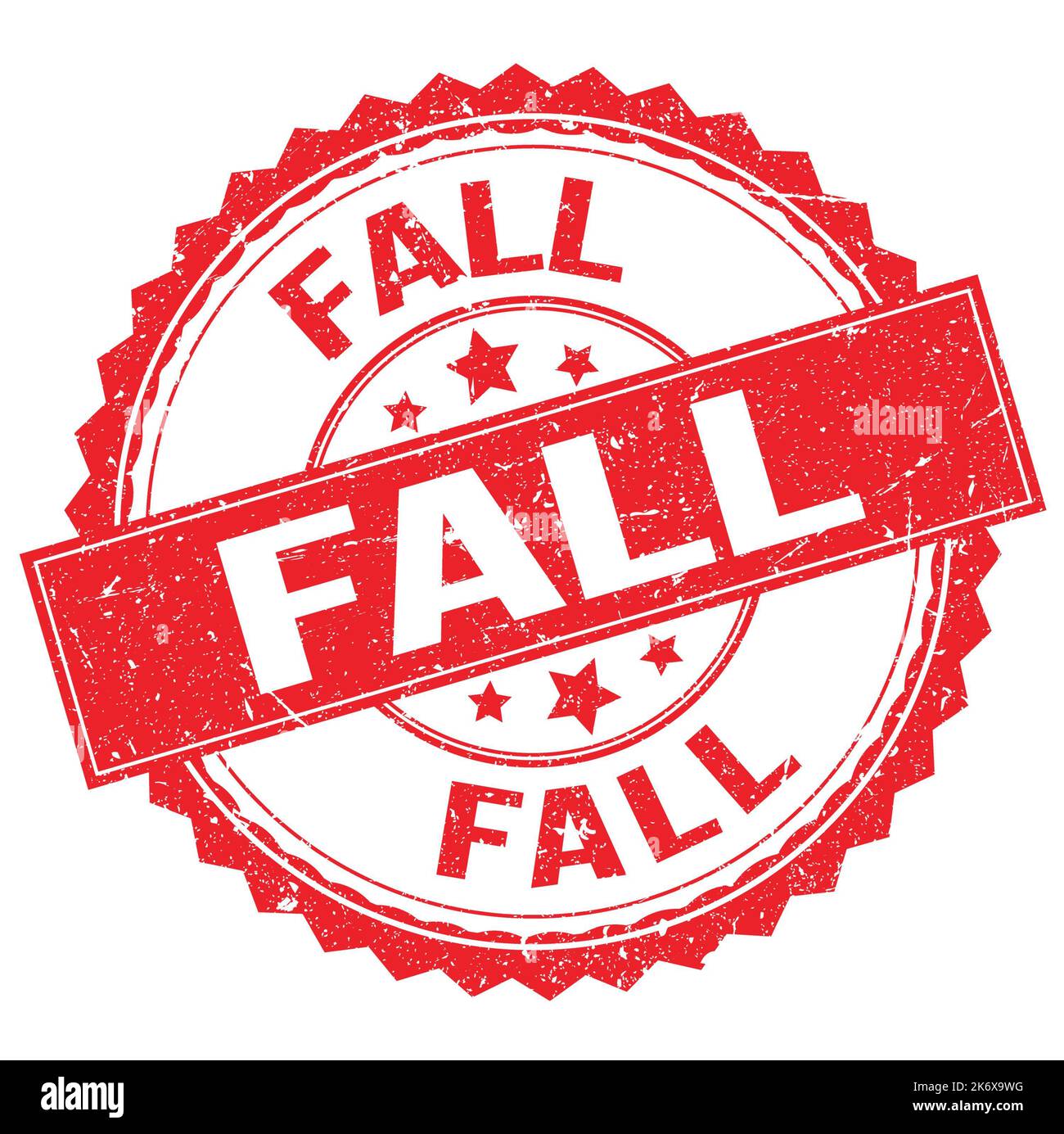 FALL text written on red round stamp sign Stock Photo - Alamy