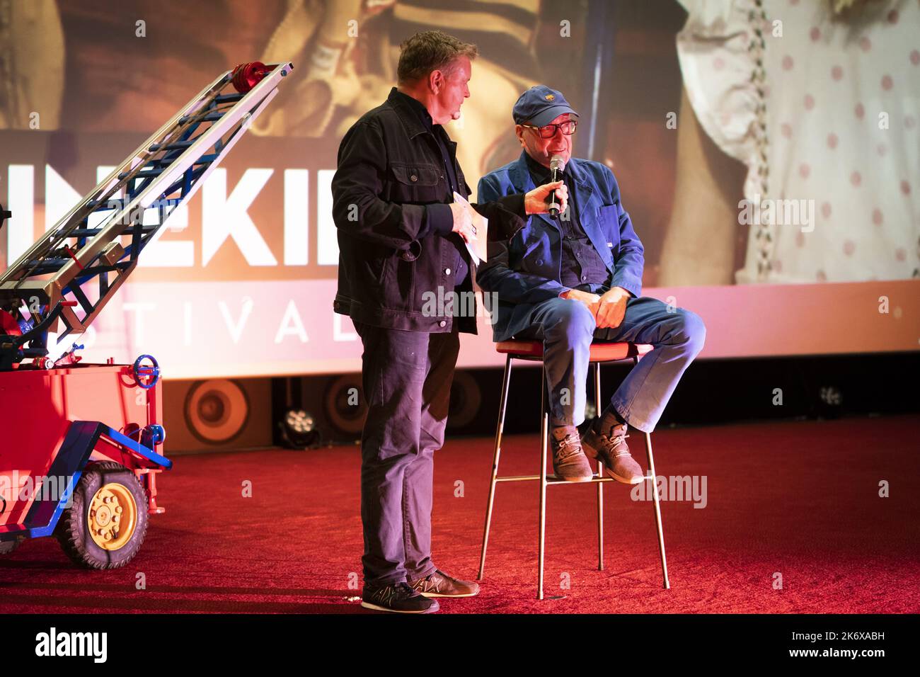 2022-10-16 13:15:31 AMSTERDAM - Film producer Burny Bos and Rene Mioch ...