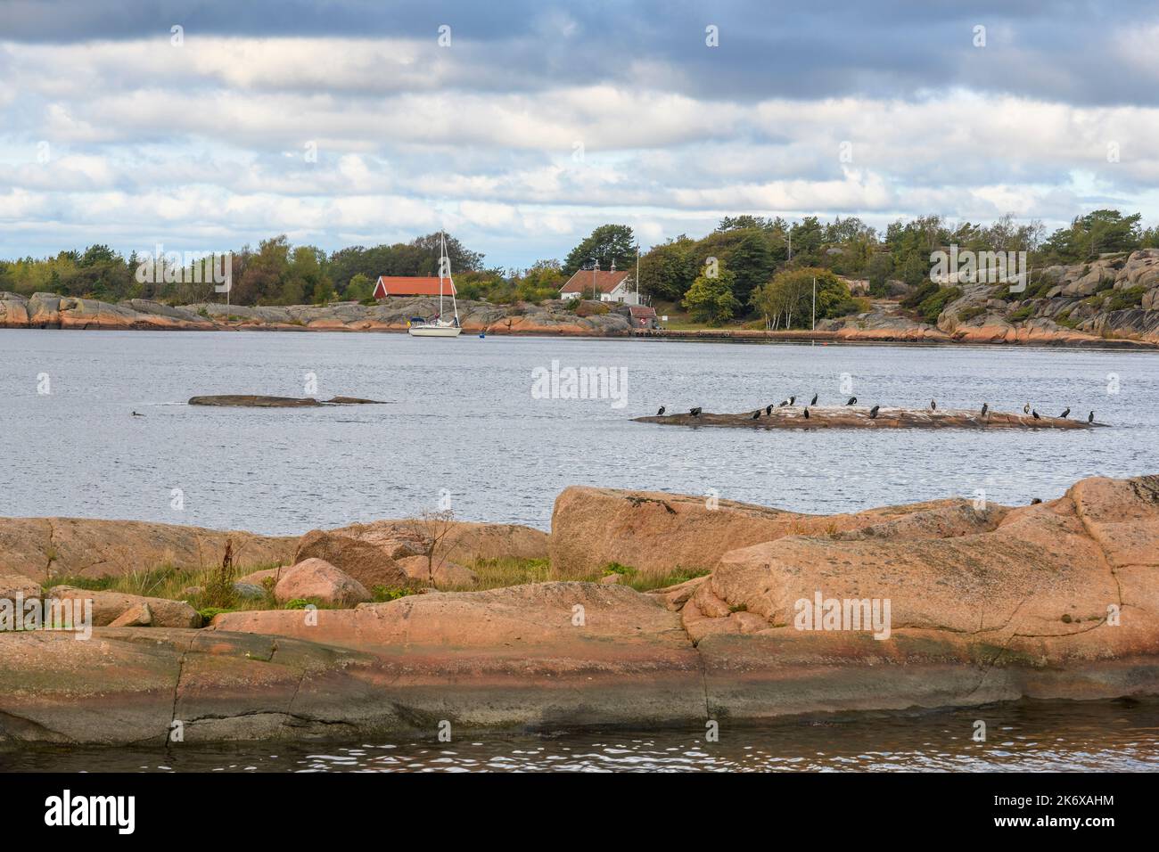 Scene from the beautiful Hvaler municipality, situated at the edge of ...