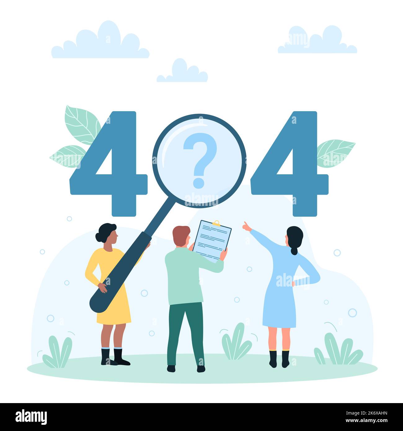 Magnifying glass and engineer Stock Vector Images - Alamy