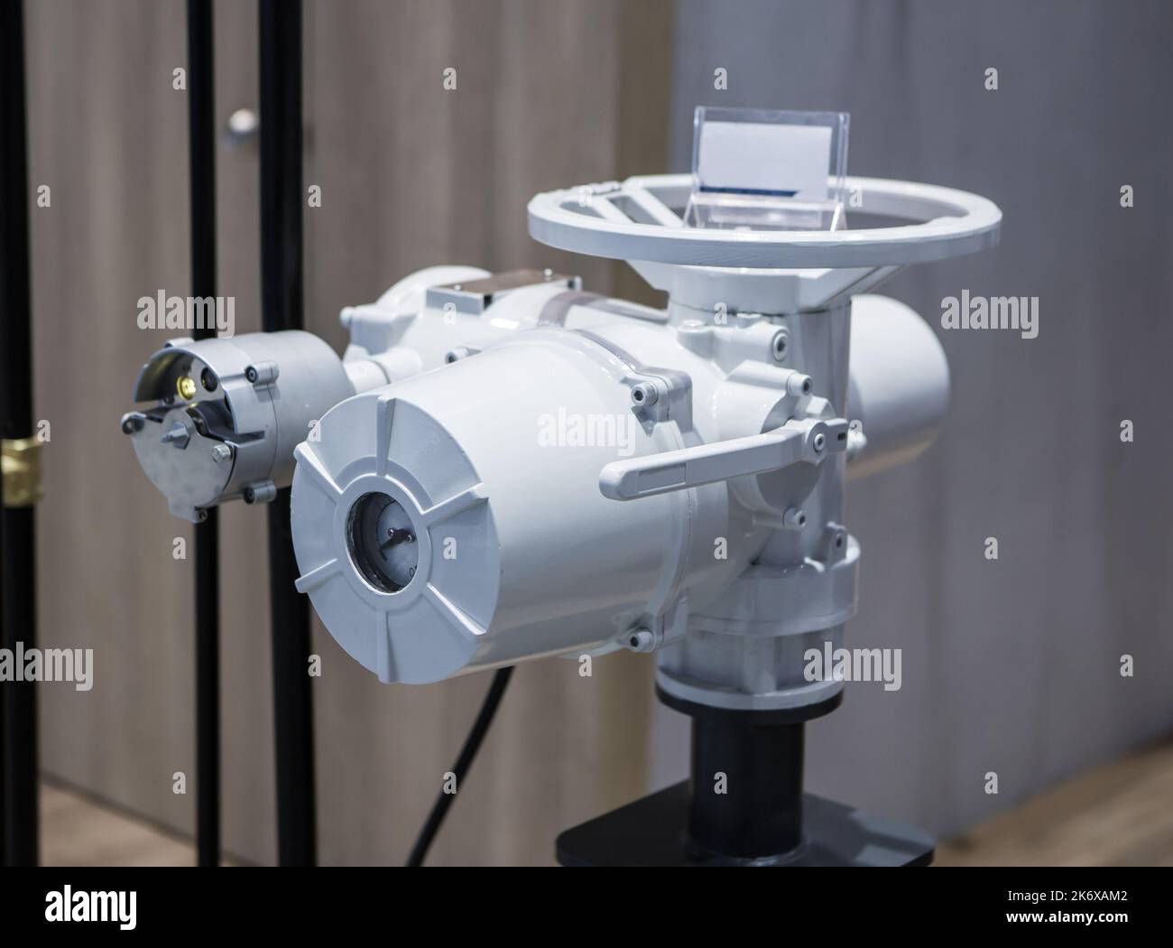 Valve actuator flow control for industrial process Stock Photo - Alamy