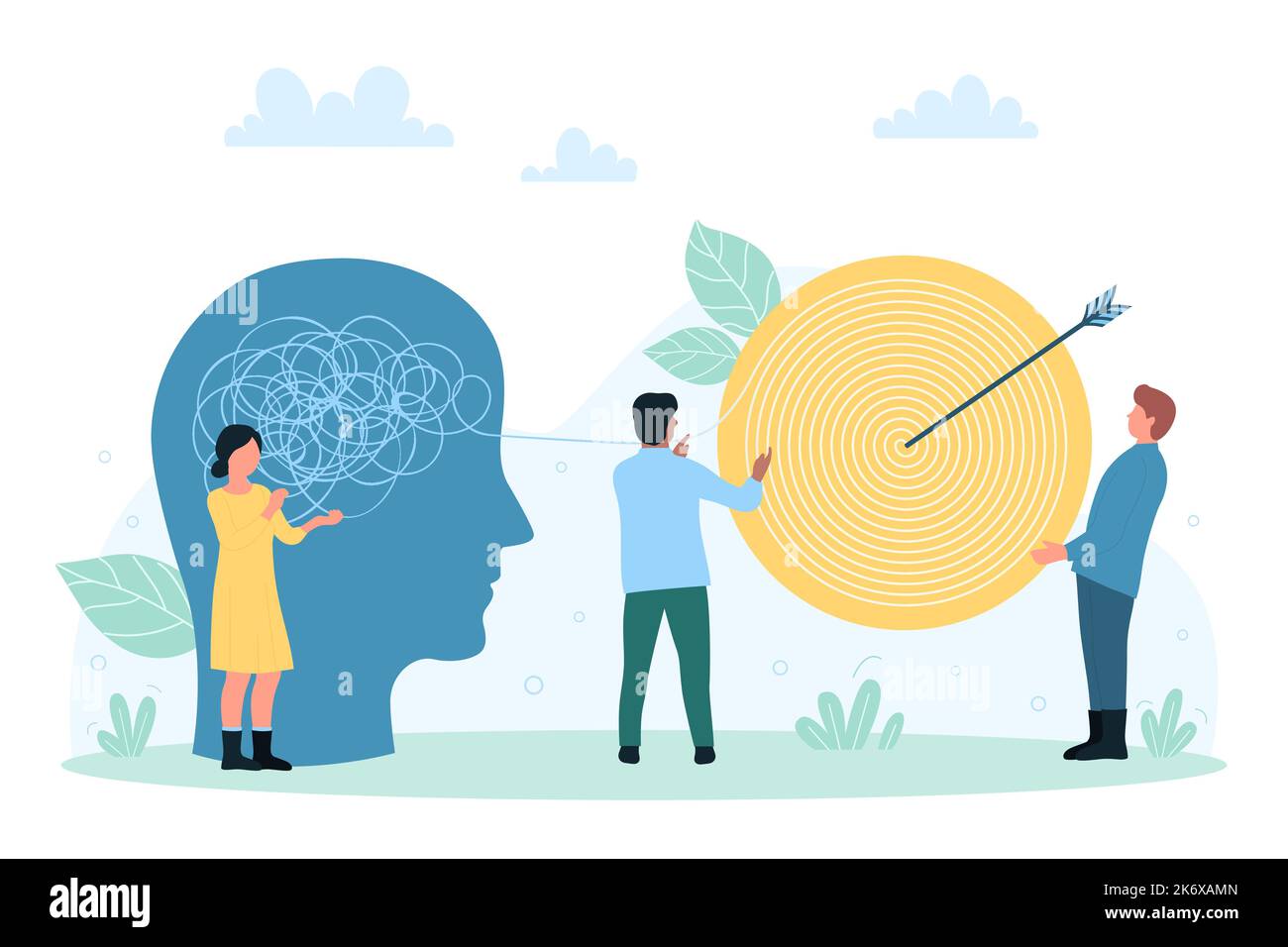 Psychology, mental health, therapy for mind disorder vector ...