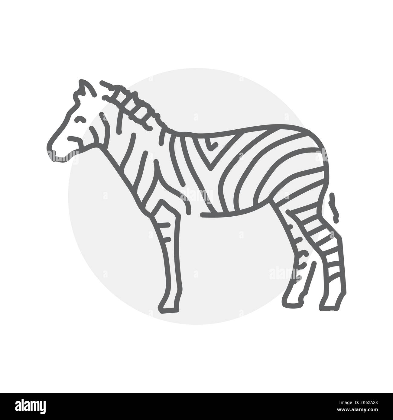 Zebra digital illustration Black and White Stock Photos & Images - Alamy