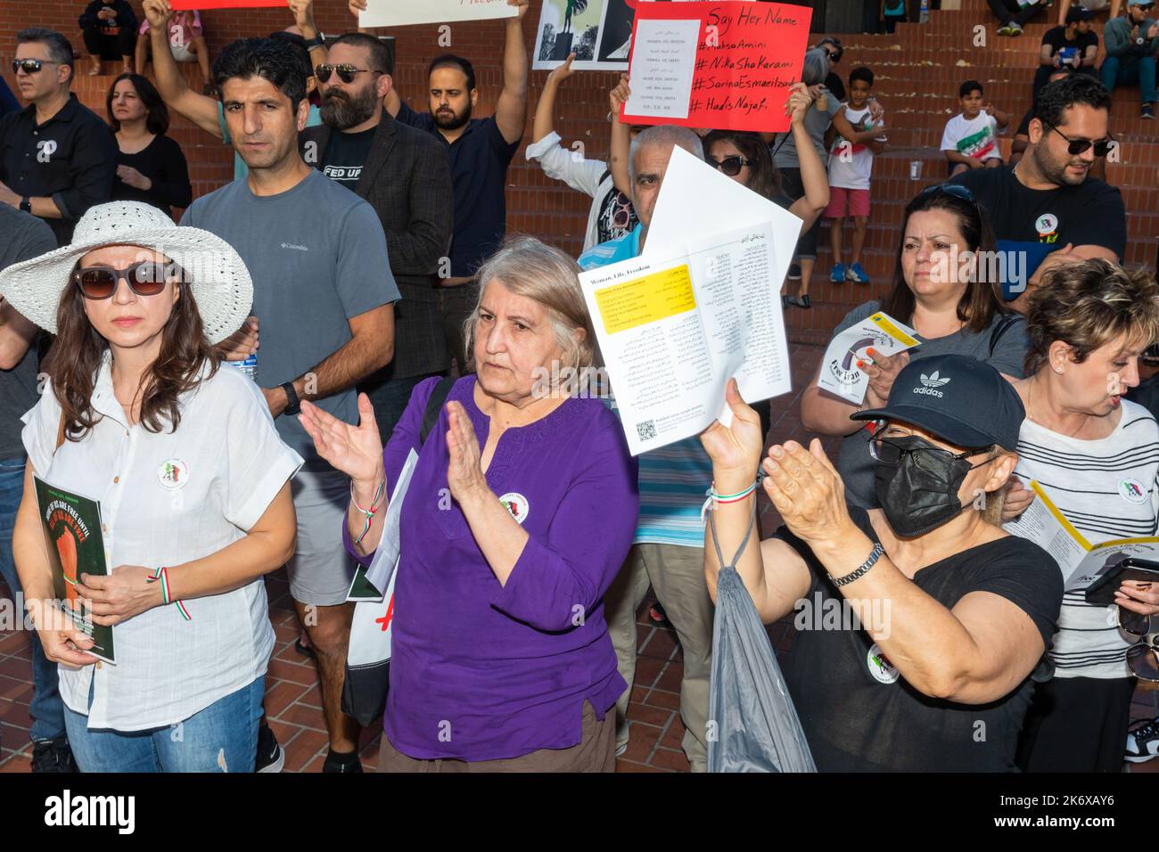 PORTLAND, OREGON, USA - Oct 15, 2022: People participate in a ...