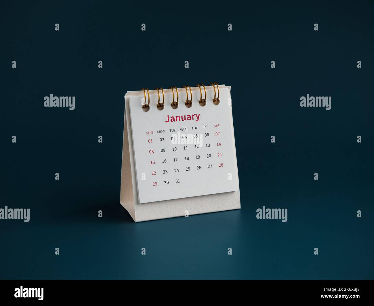 A January 2023 calendar desk for the organizer to plan and reminder ...