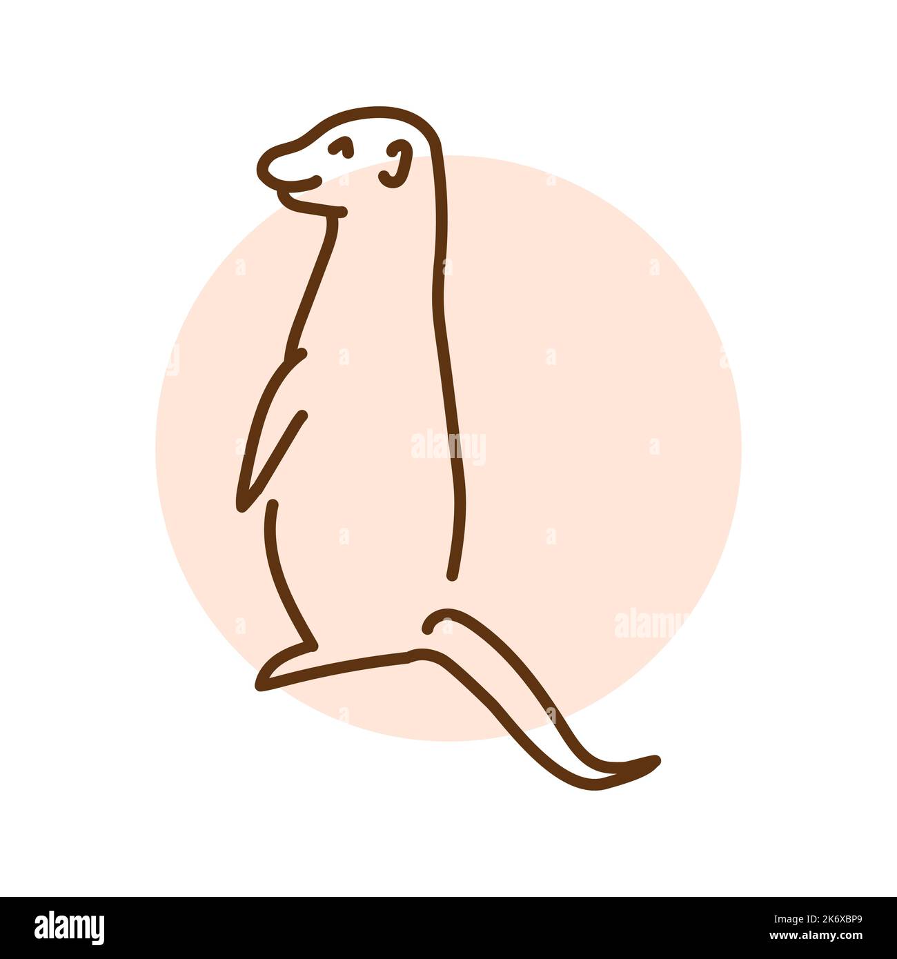 Simple Easy Meerkat Drawing