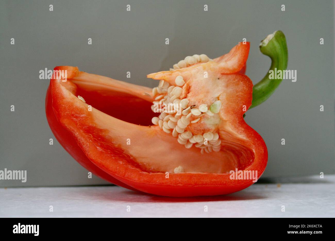 Chopped red pepper Stock Photo - Alamy