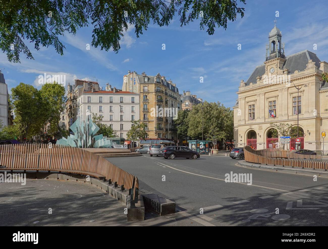 Paris, Place Gambetta // Paris, Place Gambetta Stock Photo - Alamy
