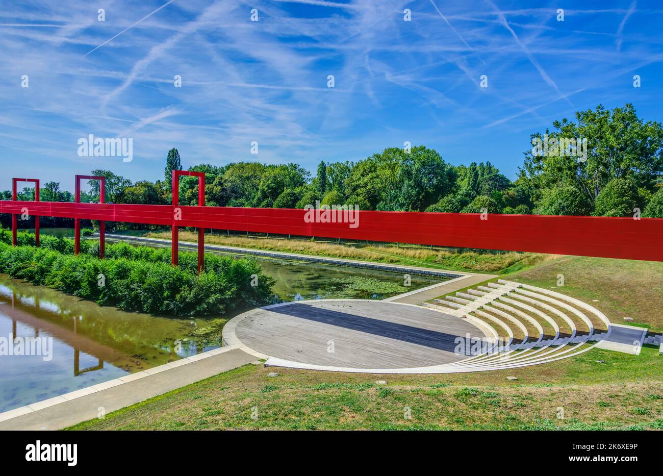 Paris, Cergy-Pontoise, Axe Major von Dani Karavan, Gérard-Philippe ...