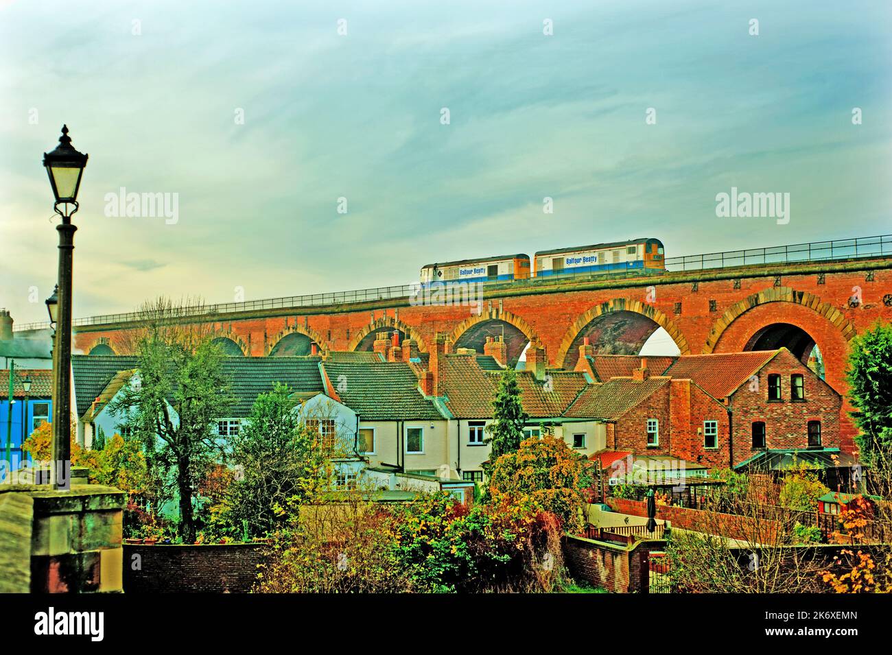 Crew Training Class 20s over Yarm Viaduct, Yarm on Tees, North Riding ... Crew Training Class 20s over Yarm Viaduct, Yarm on Tees, North Riding ...