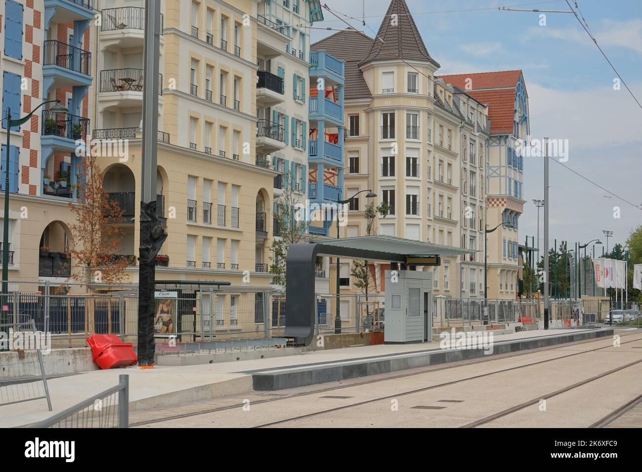 Paris, Straßenbahn, Baustelle T10, Noveos // Paris, Tramway, T10 ...