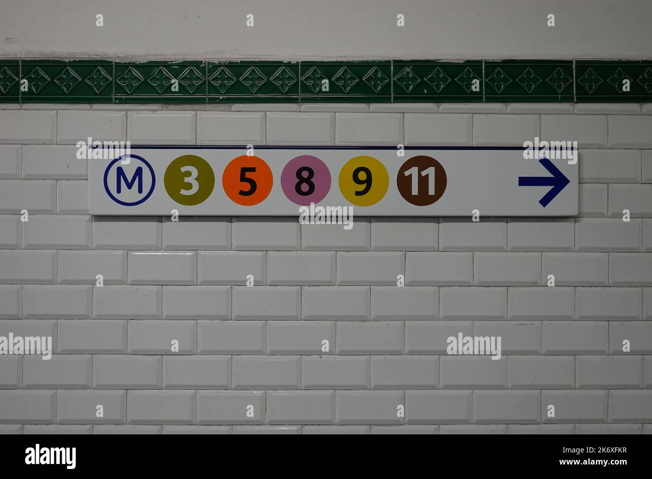 Paris, Metrolinien // Paris, Metro Lines Stock Photo - Alamy