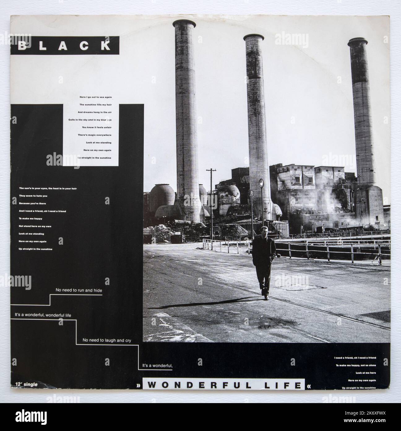 Picture cover of the 12 inch single version of Wonderful Life by Black ...