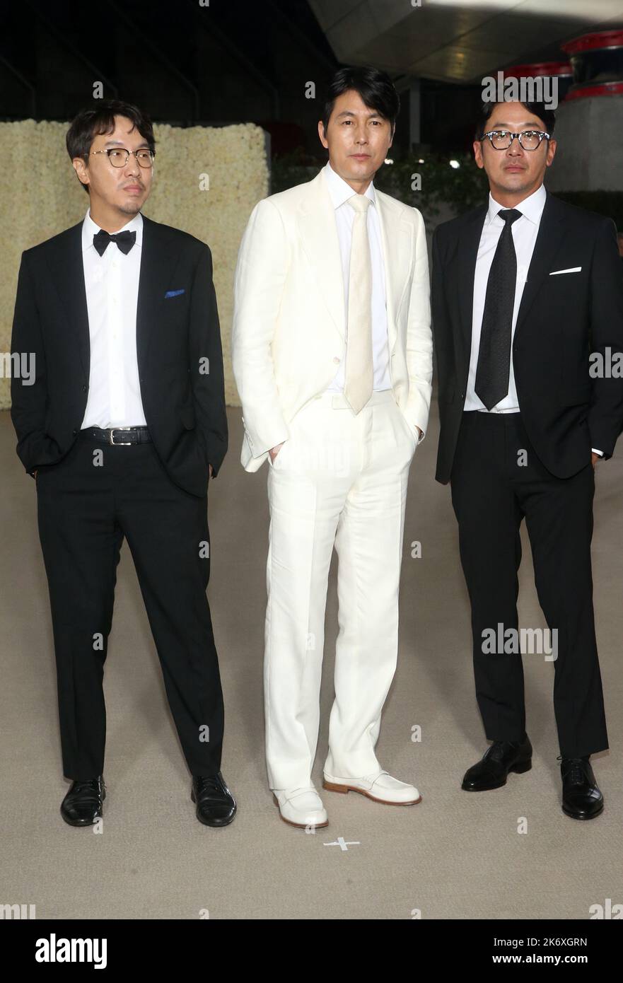 LOS ANGELES, CA - OCTOBER 15: Jung Woo-sung, Jong-bin Yoon, Ha Jung-woo ...