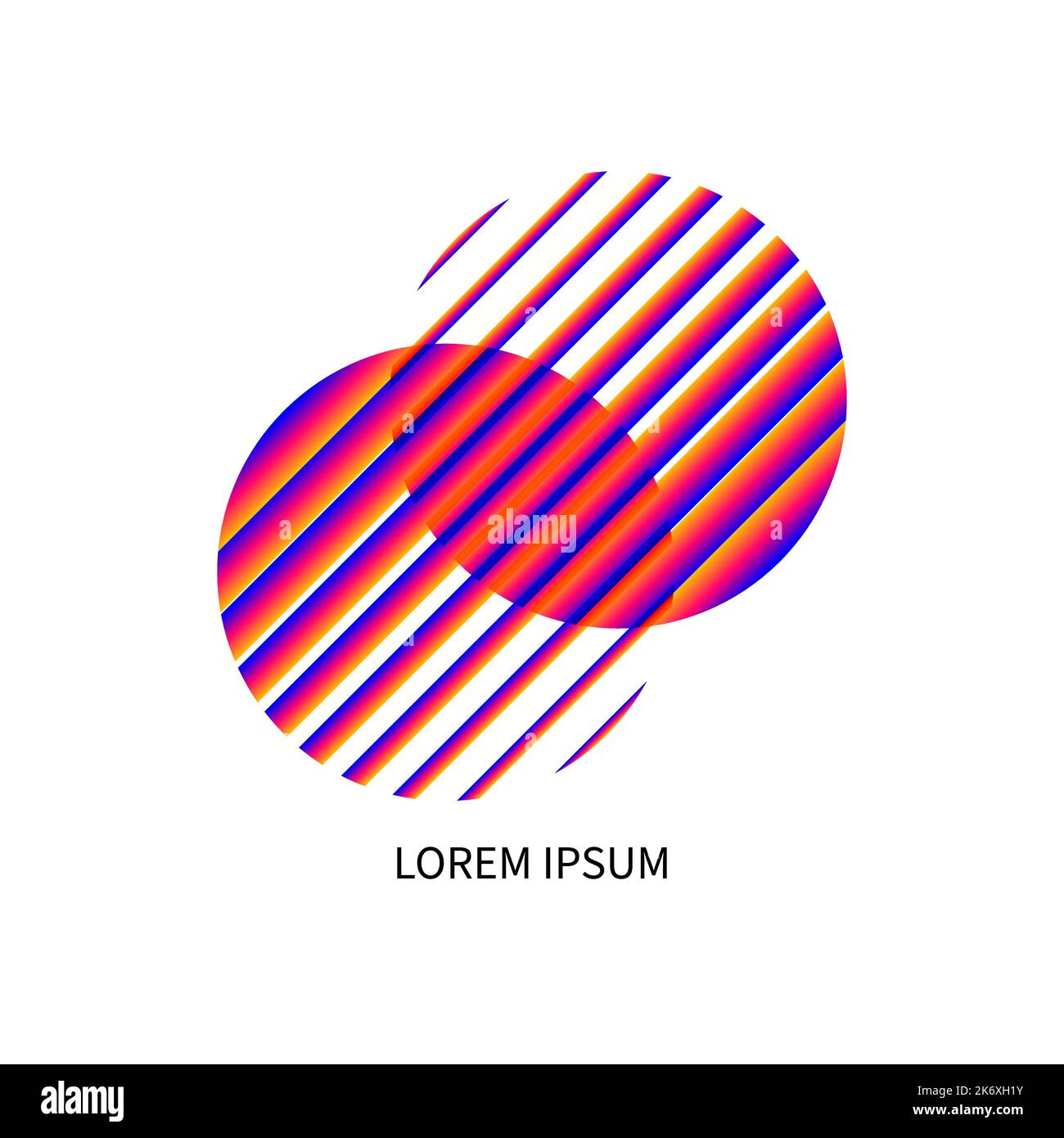 Communication, telecommunications logo with two circles. Unity ...