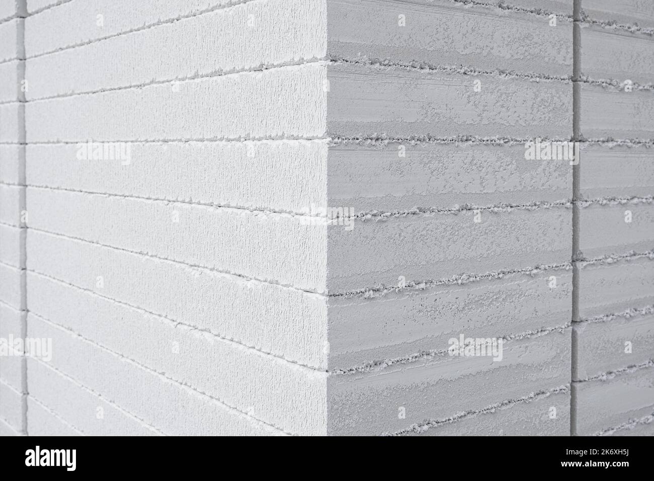 concrete blocks prepared for building. Aerated lightweight building ...