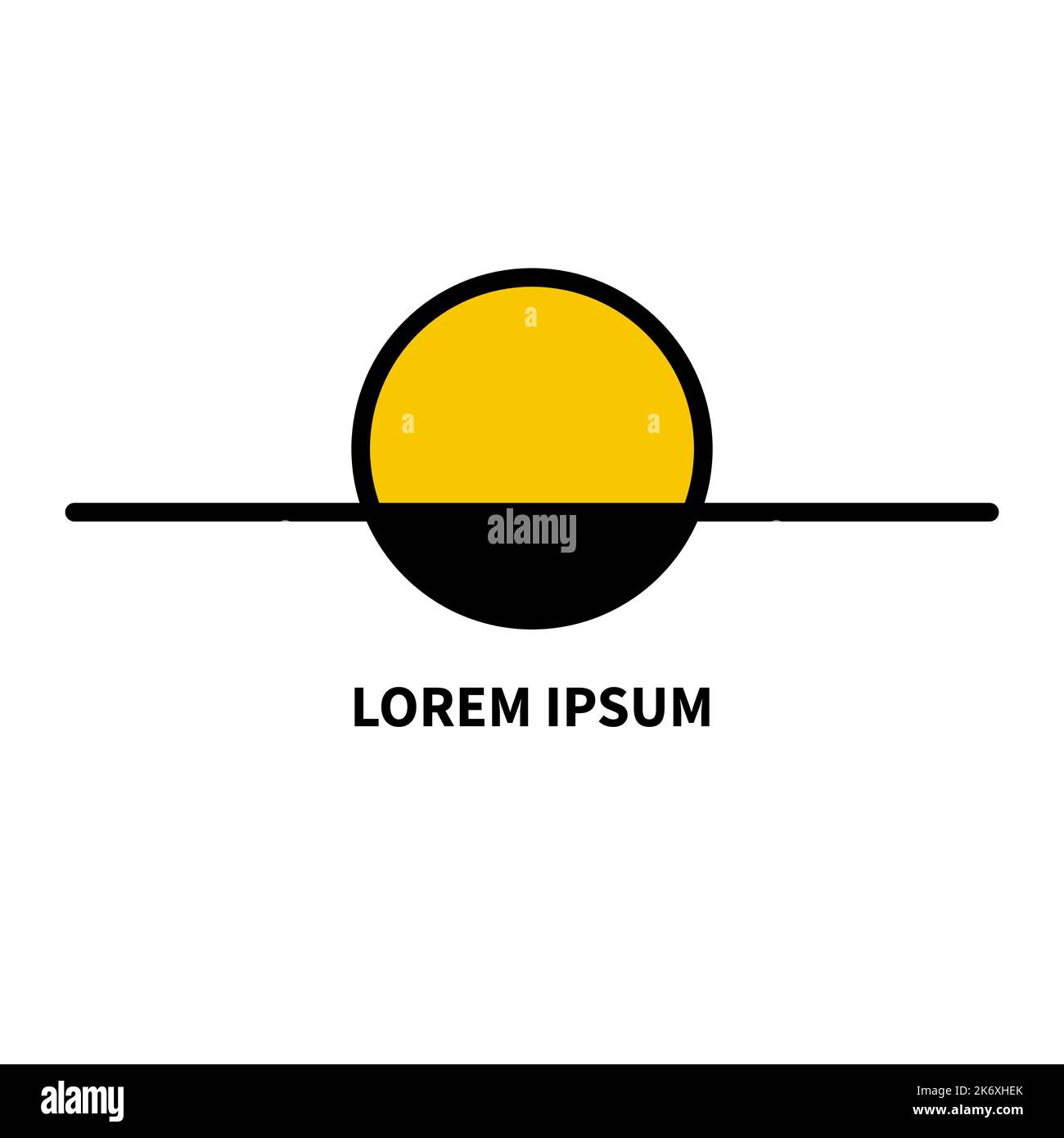 Minimal sun pictogram, summer logo. Simple sun icon Stock Vector Image ...