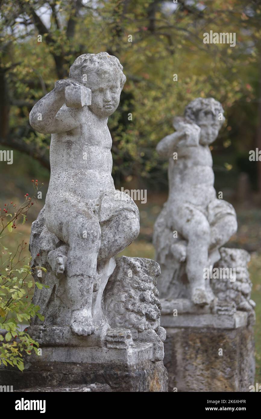 Rieder, Germany. 15th Oct, 2022. The putti stand strikingly in the ...