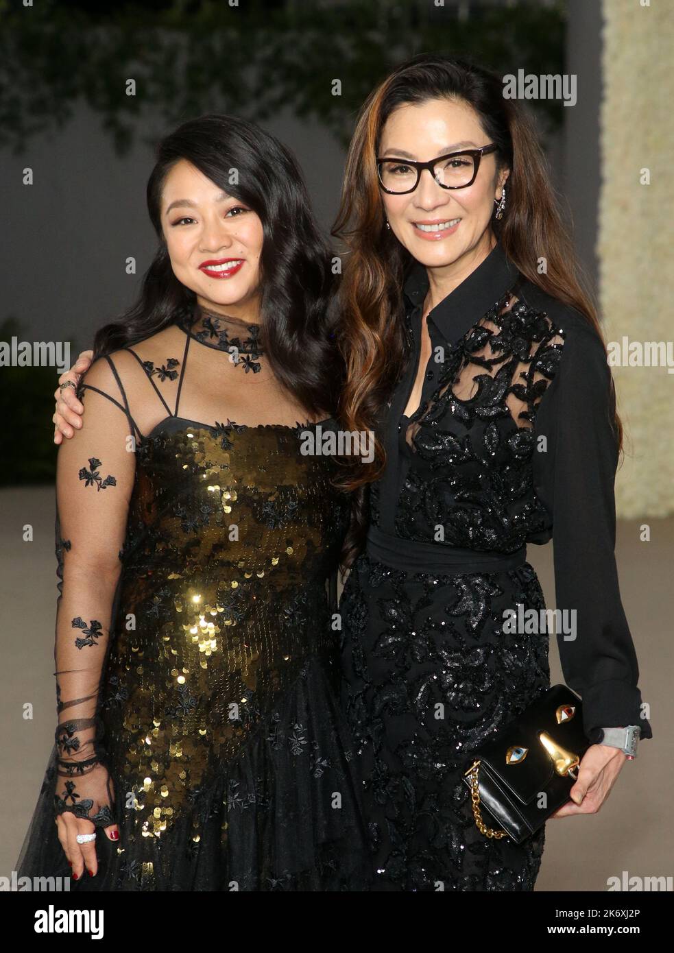 LOS ANGELES, CA - OCTOBER 15: Stephanie Hsu, Michelle Yeoh, at the 2nd ...