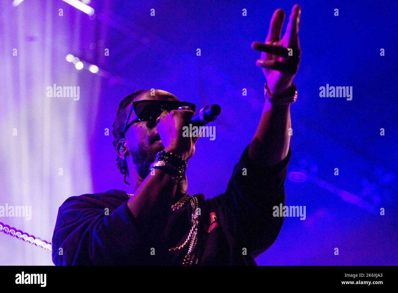 Youssoupha in concert during Fiesta des suds 2022 in Marseille, France ...
