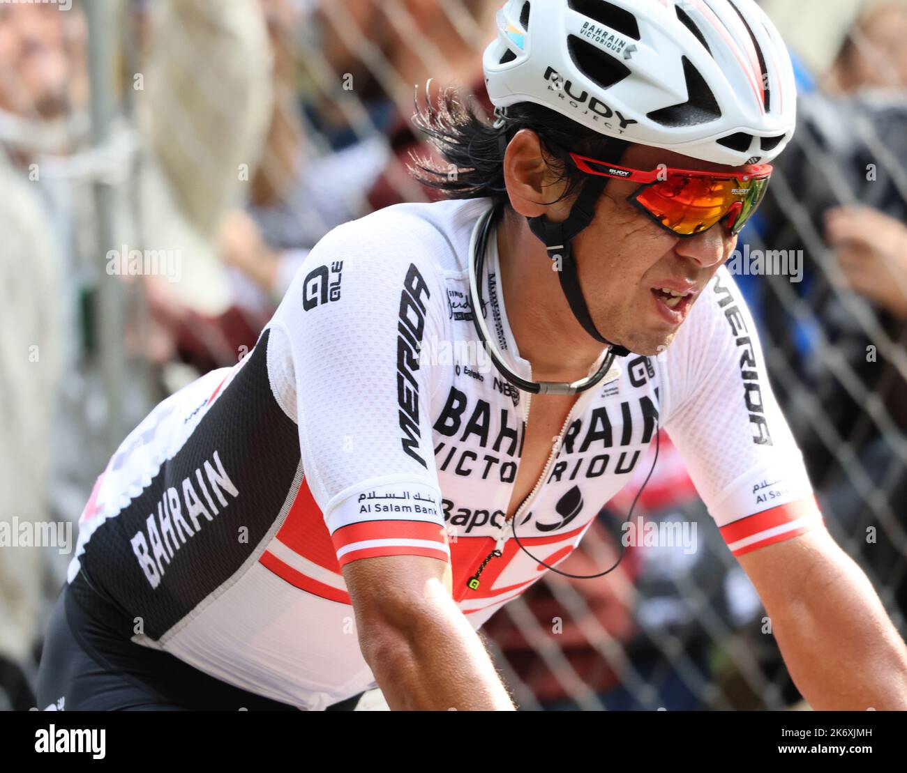 Utsunomiya, Japan. 16th Oct, 2022. Japanese cyclist Yukiya Arashiro of ...