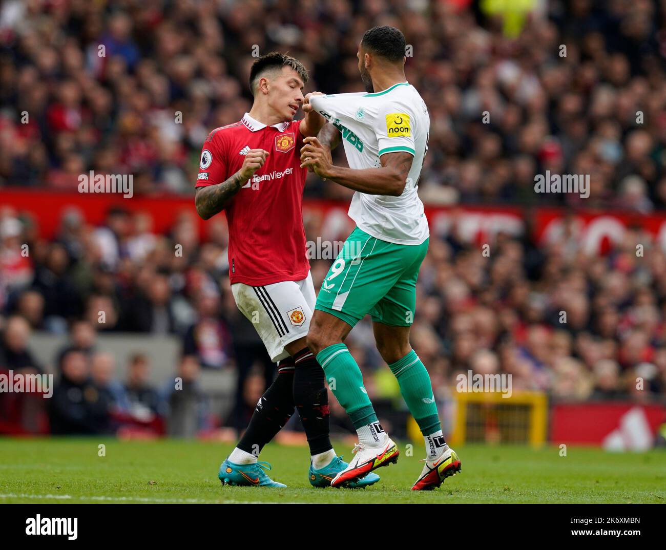 Manchester, UK. 16th Oct, 2022. Lisandro Martinez of Manchester United ...