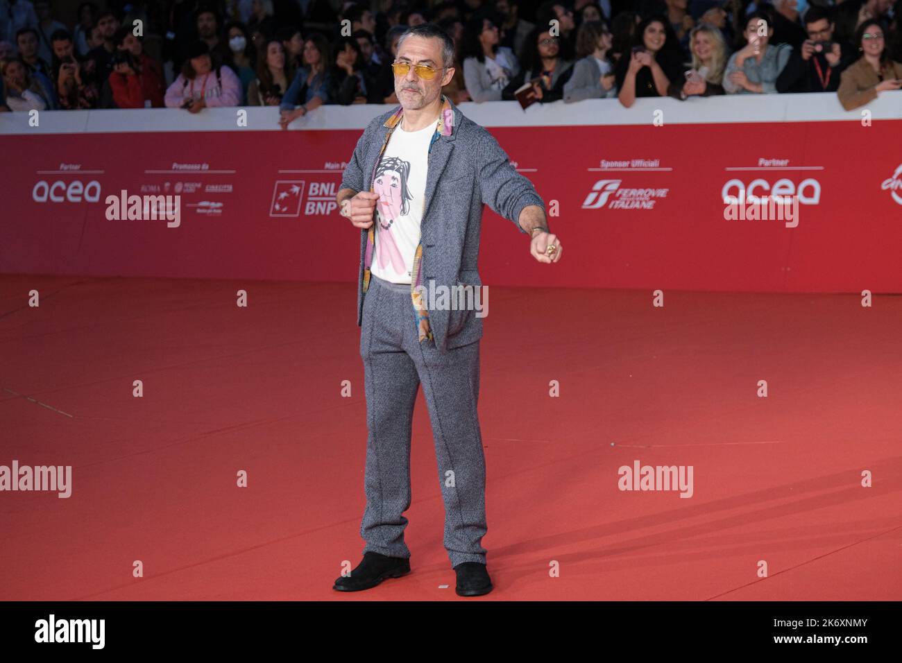 Rome, Italy. 15th Oct, 2022. Filippo Timi for "Rapiniamo il Duce" film ...