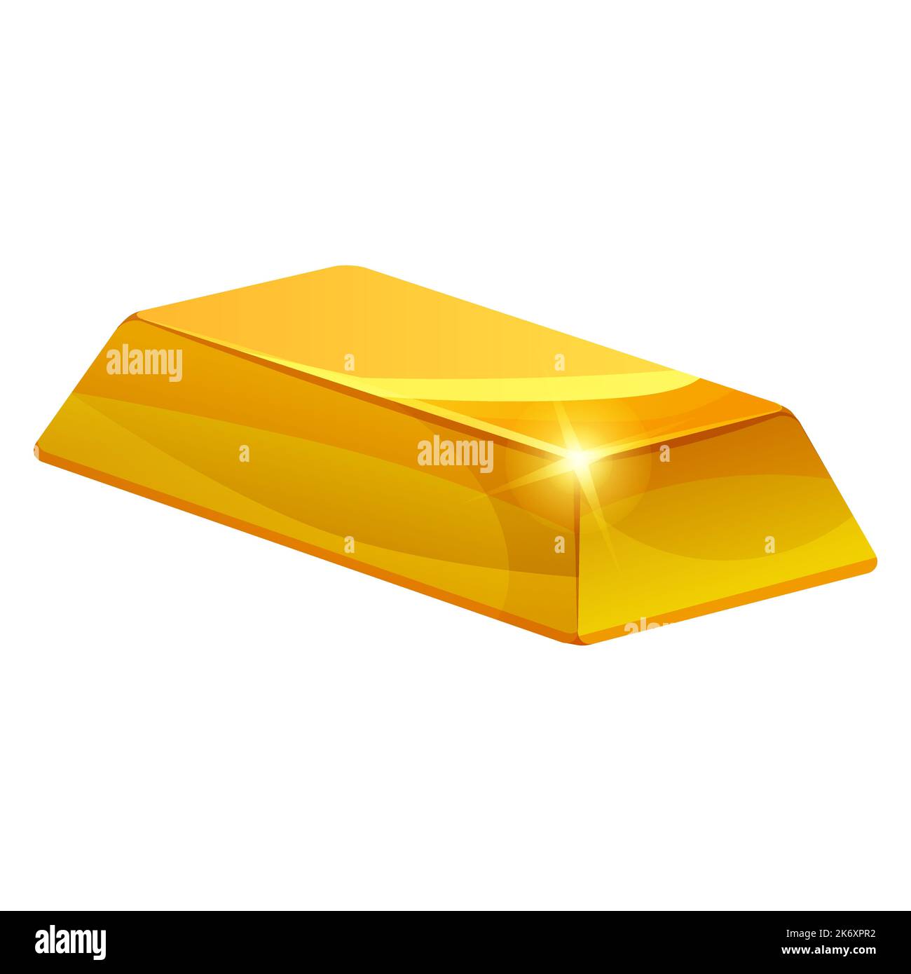 Gold bar icon, ingot. Symbol of richness currency investment, treasury ...