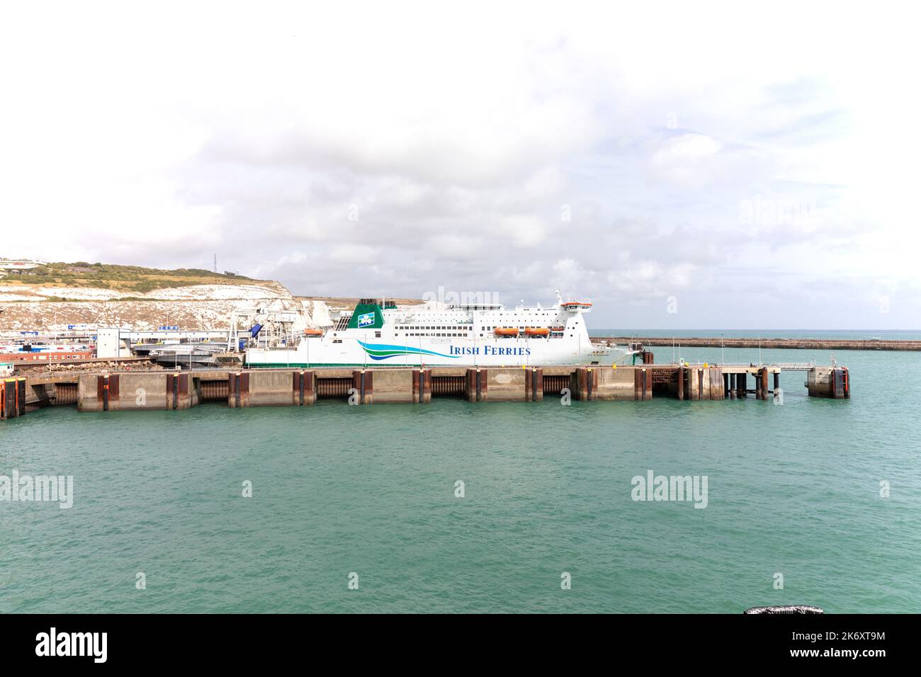 Irish Ferries Cross-Channel ferry at Port of Dover, England, UK harbour ...