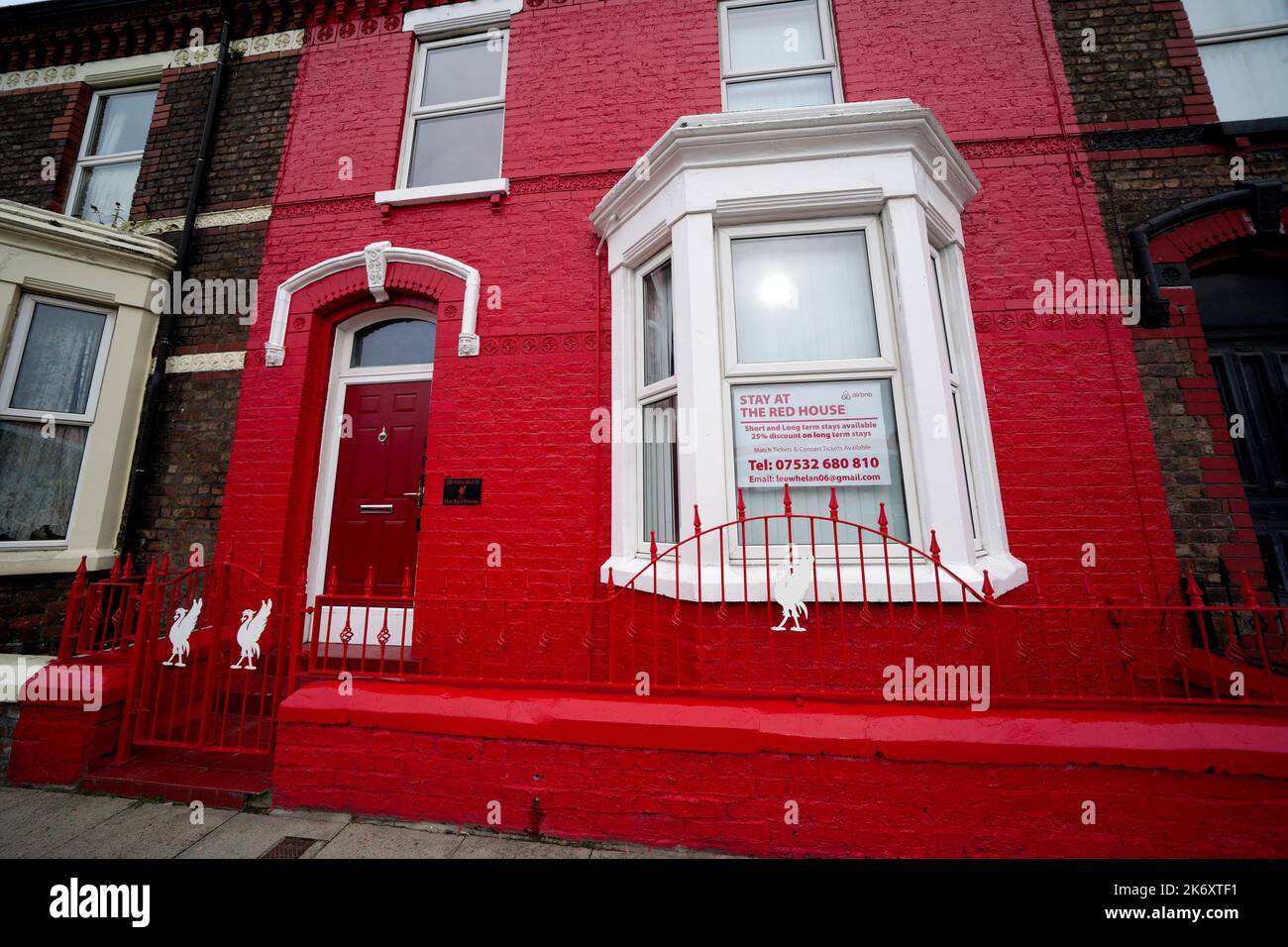The Red House ahead of the Premier League match at Anfield, Liverpool ...