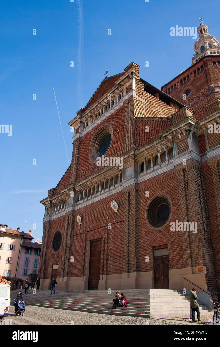 Pavia, Lombardy, Italy, Europe. The Duomo di Pavia - Cathedral of Santo ...