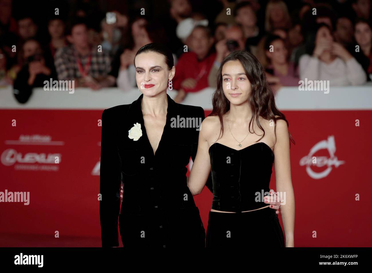 Rome, Italy - October 13, 2022: Actress Kasia Smutniak and her daughter Sophie Taricone attend ...