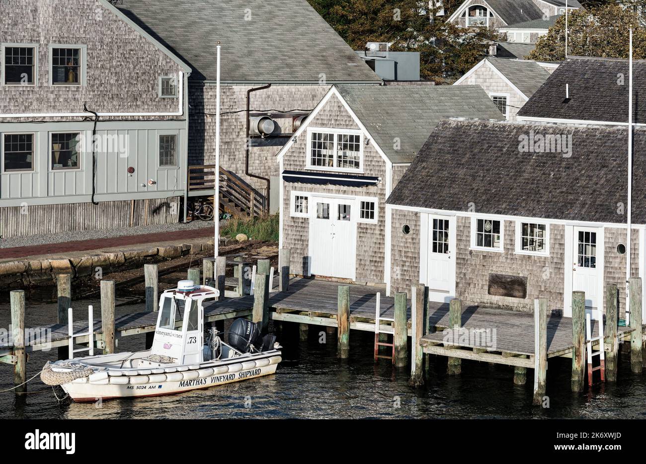 Charming Edgartown harbor, Martha's Vineyard Stock Photo - Alamy
