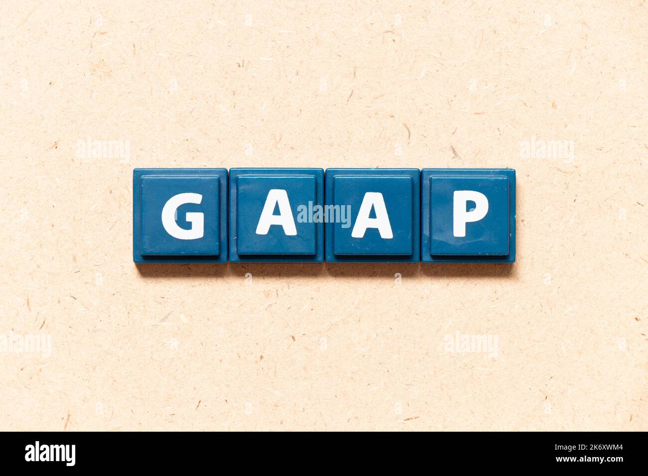 Tile letter in english word GAAP (Abbreviation of Generally accepted ...