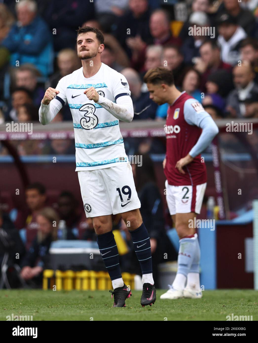 Birmingham, UK. 16th Oct, 2022. Mason Mount of Chelsea celebrates ...