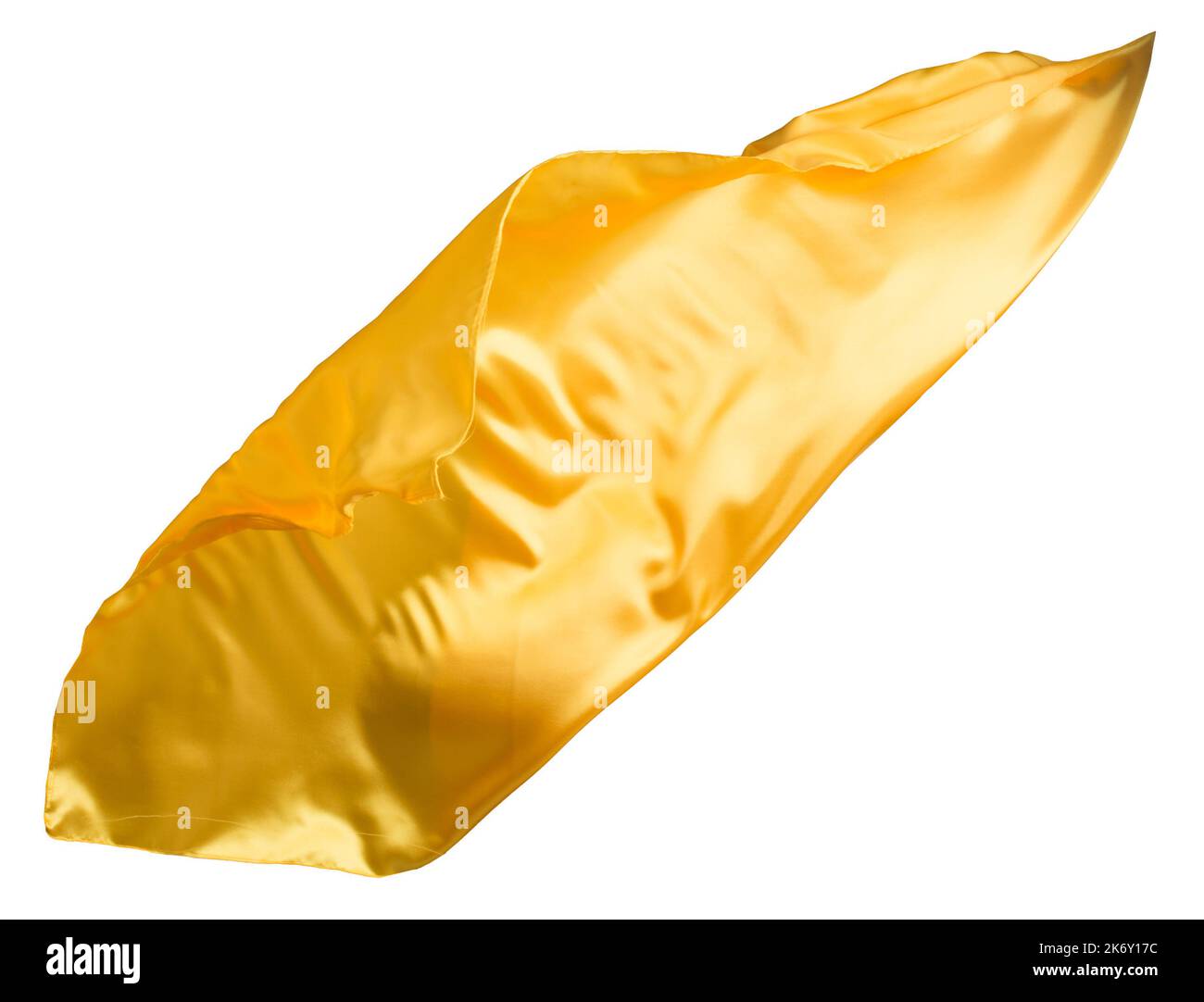 Yellow cloth flutters Stock Photo - Alamy